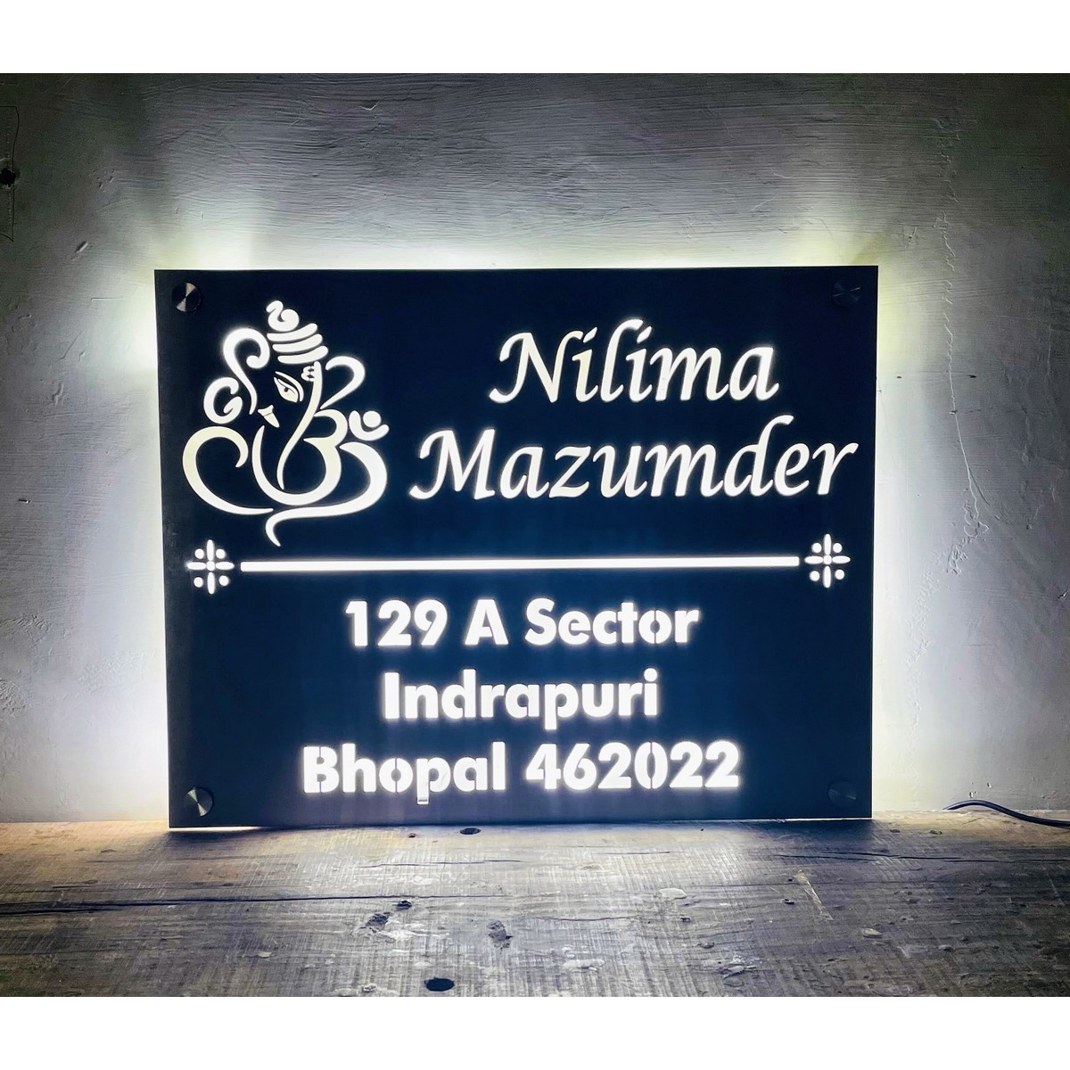 Designer Acrylic Name Plate - Customizable Online