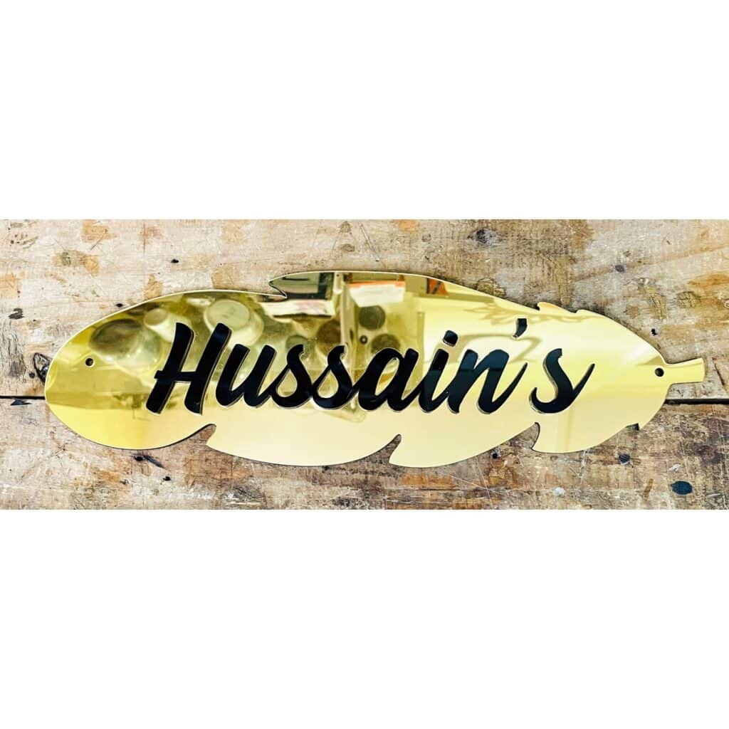 Designer Acrylic Name Plate - Customizable Online