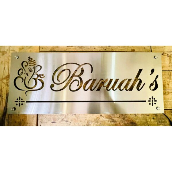 Stainless Steel 304 LED Home Customizable Name Plate