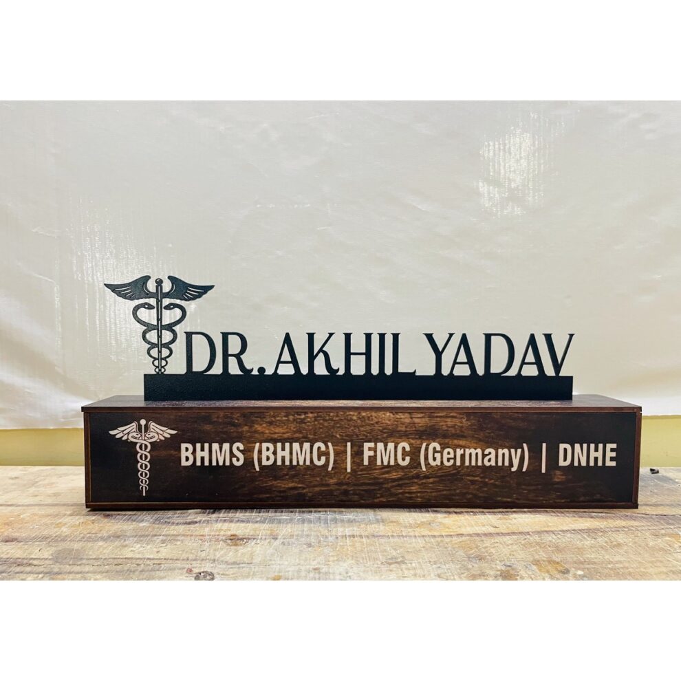 Doctor Acrylic Name Plate - Eye Catching Design Online