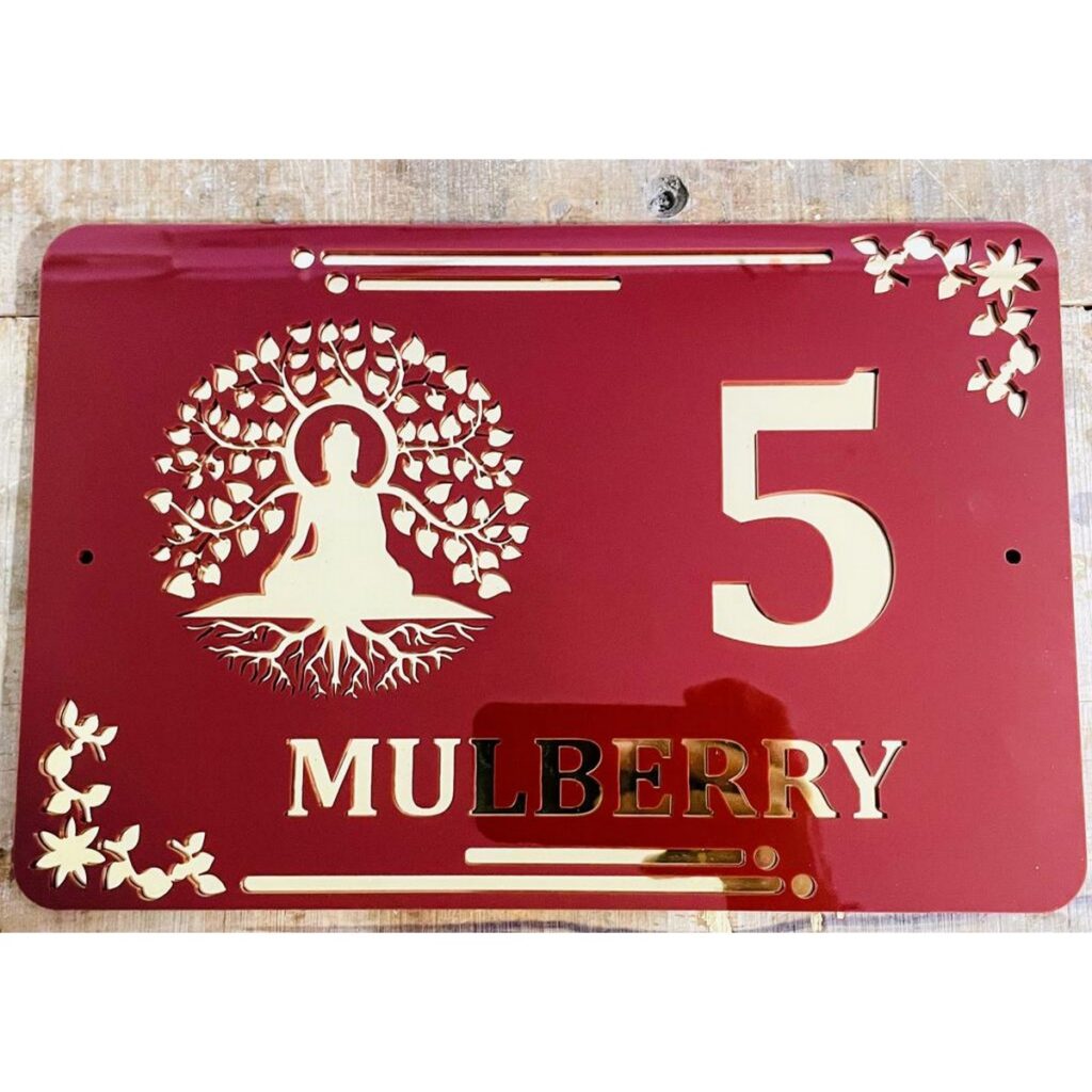 Acrylic Home LED Name Plate – Cool White Leds Acrylic Home LED Name Plate – Cool White Leds
