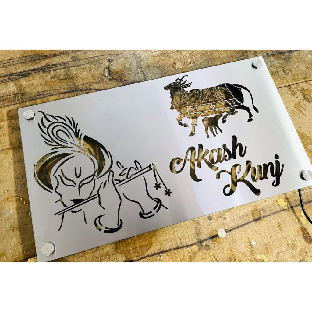 Stainless Steel Waterproof Led Name Plate | Customizable