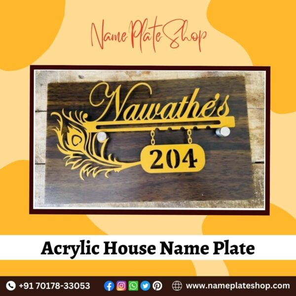 Acrylic House Name Plate | Elevate Your Home