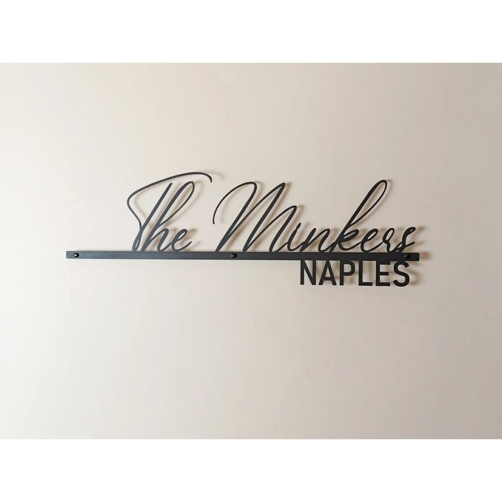 Beautiful House Name Plate | Black Matt Finish