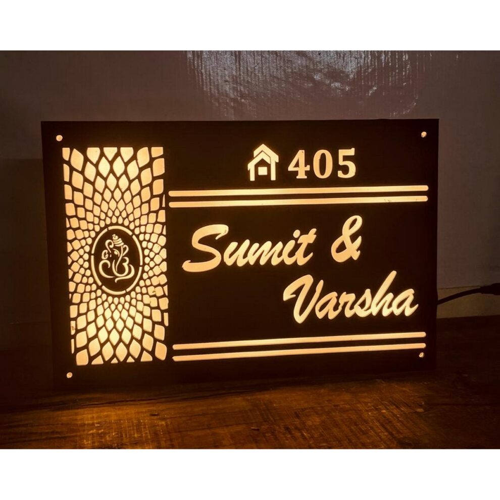 Golden Acrylic Name Plate - Waterproof online
