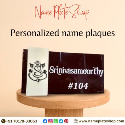 Art of Personalized Name Plaques Crafting Memories