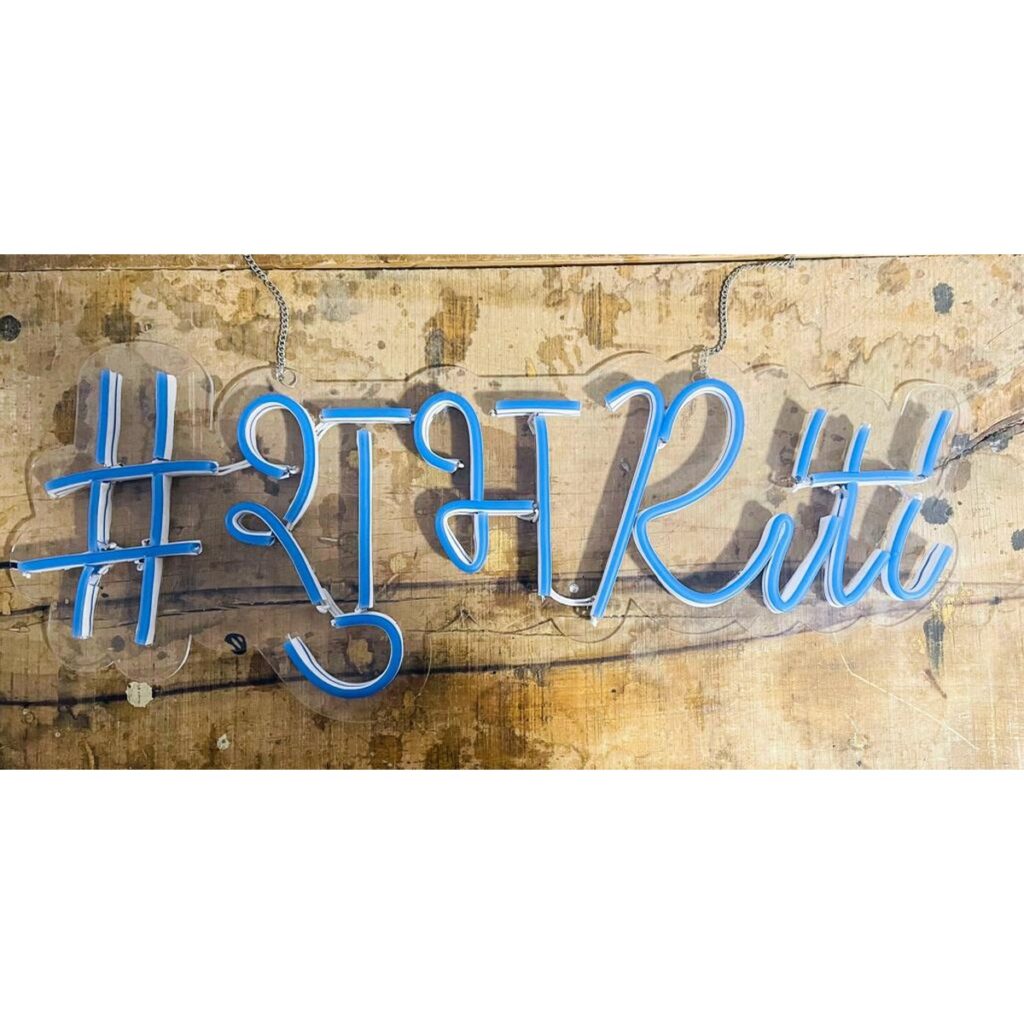 New Design Wall Neon Sign (Blue color Neon) | Customisable