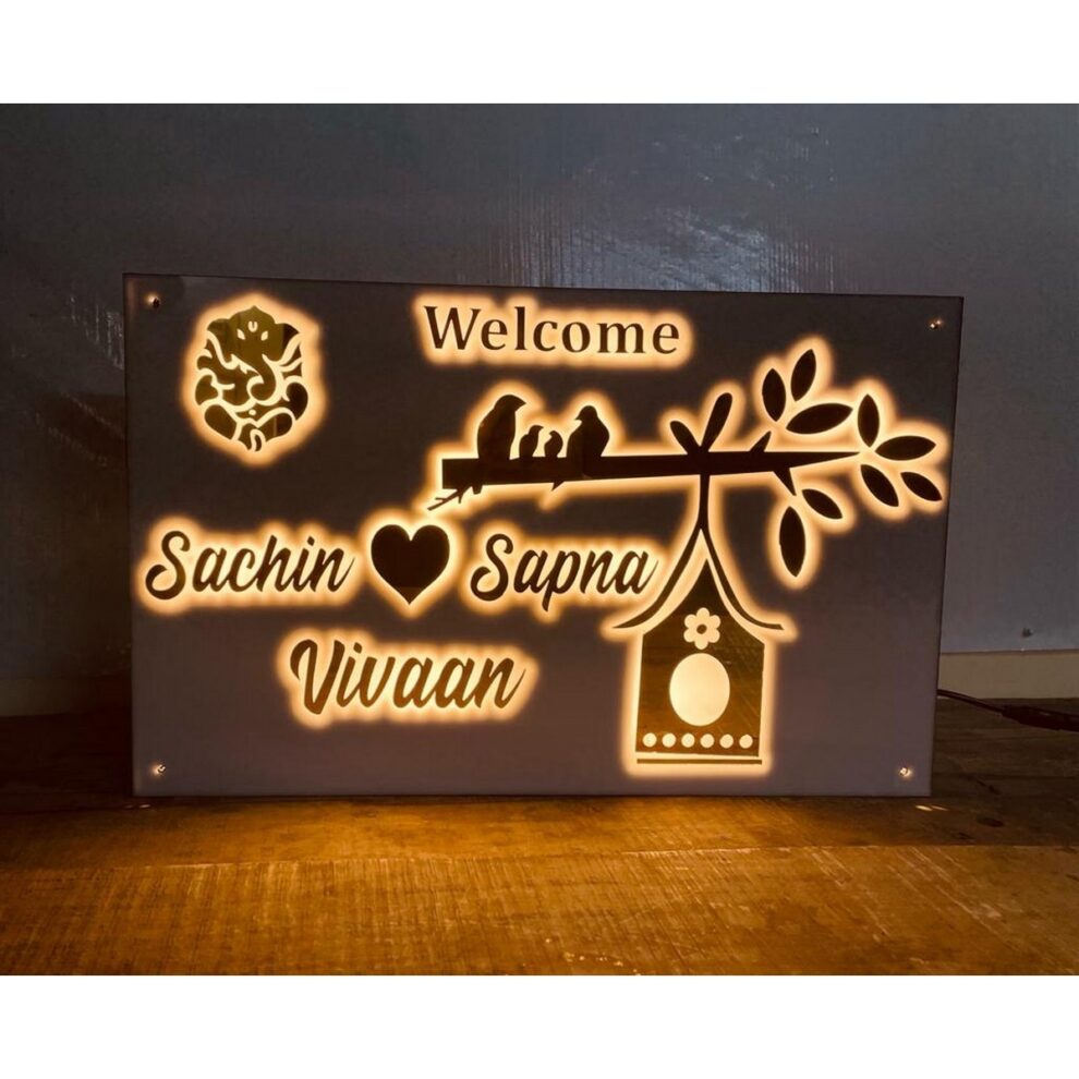 LED House Name plate - Waterproof