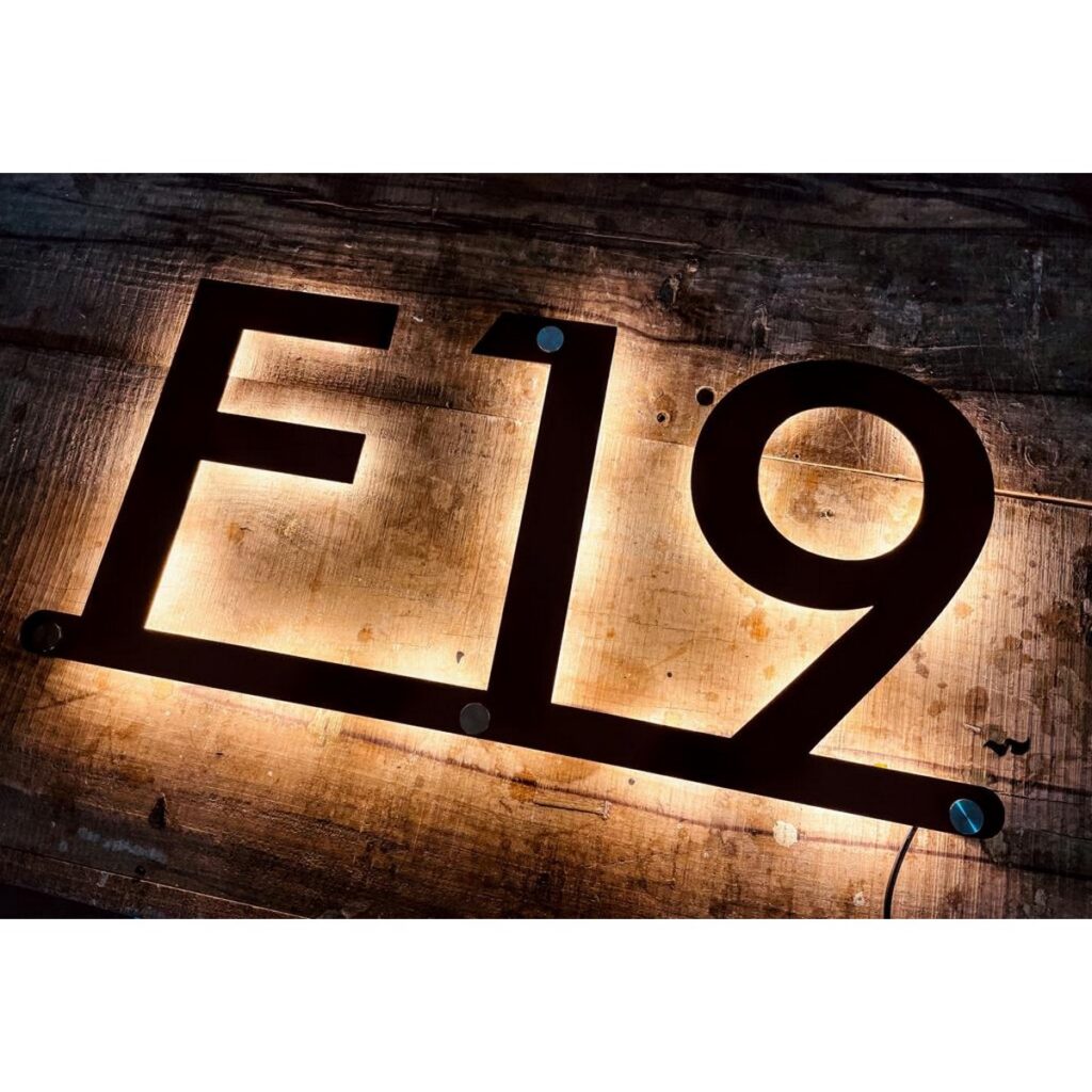 Metal Led Laser Cut Home Number Plate | Waterproof