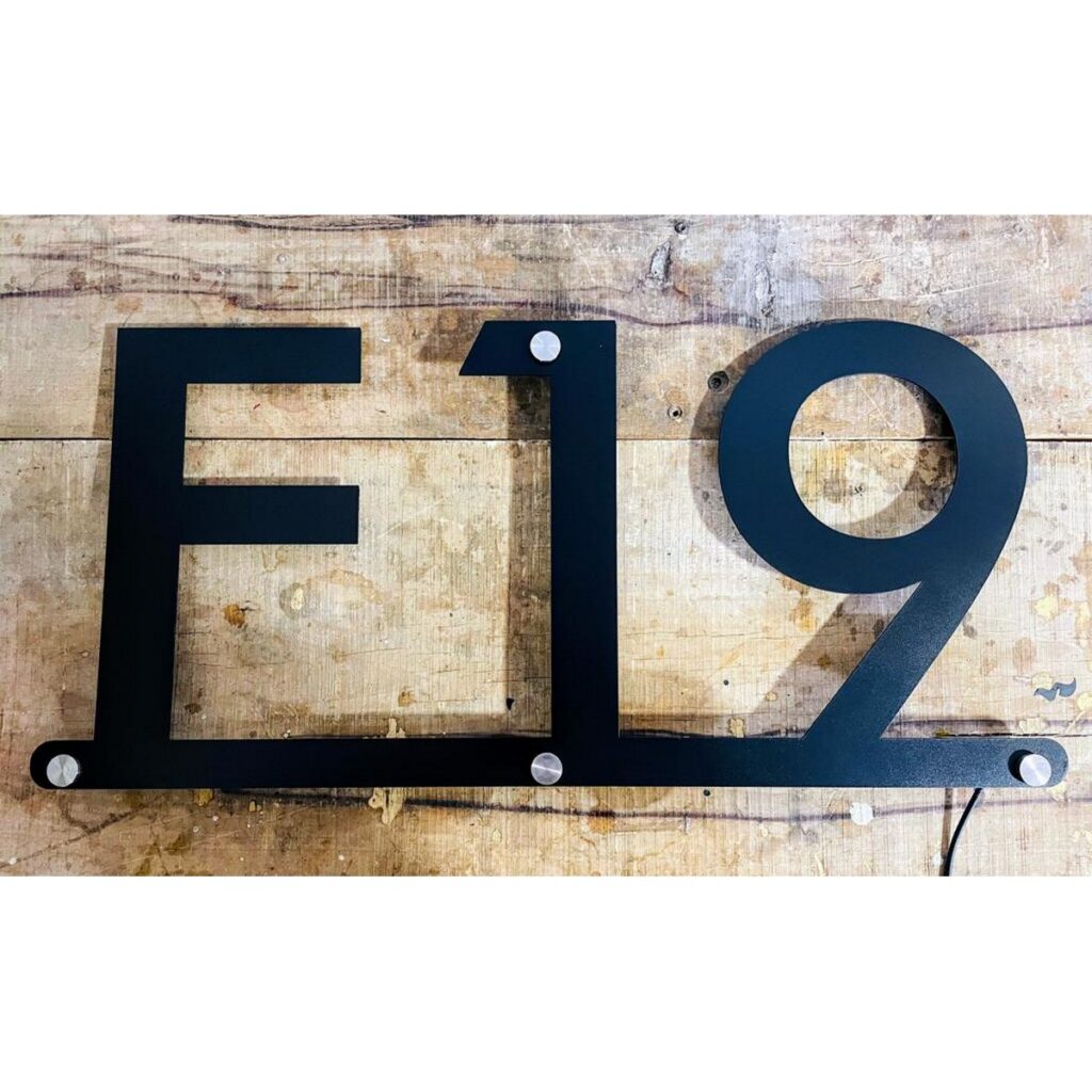 Metal Led Laser Cut Home Number Plate | Waterproof