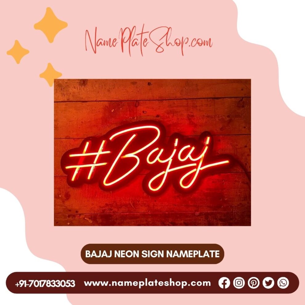 Custom Neon Sign Nameplate 🌠 Personalized Glow