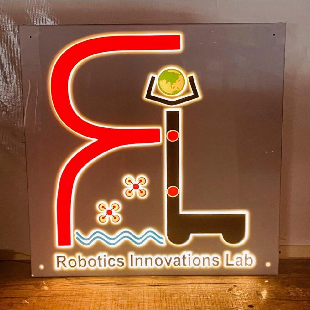Robotics Company Acrylic LED Name Plate | Customized