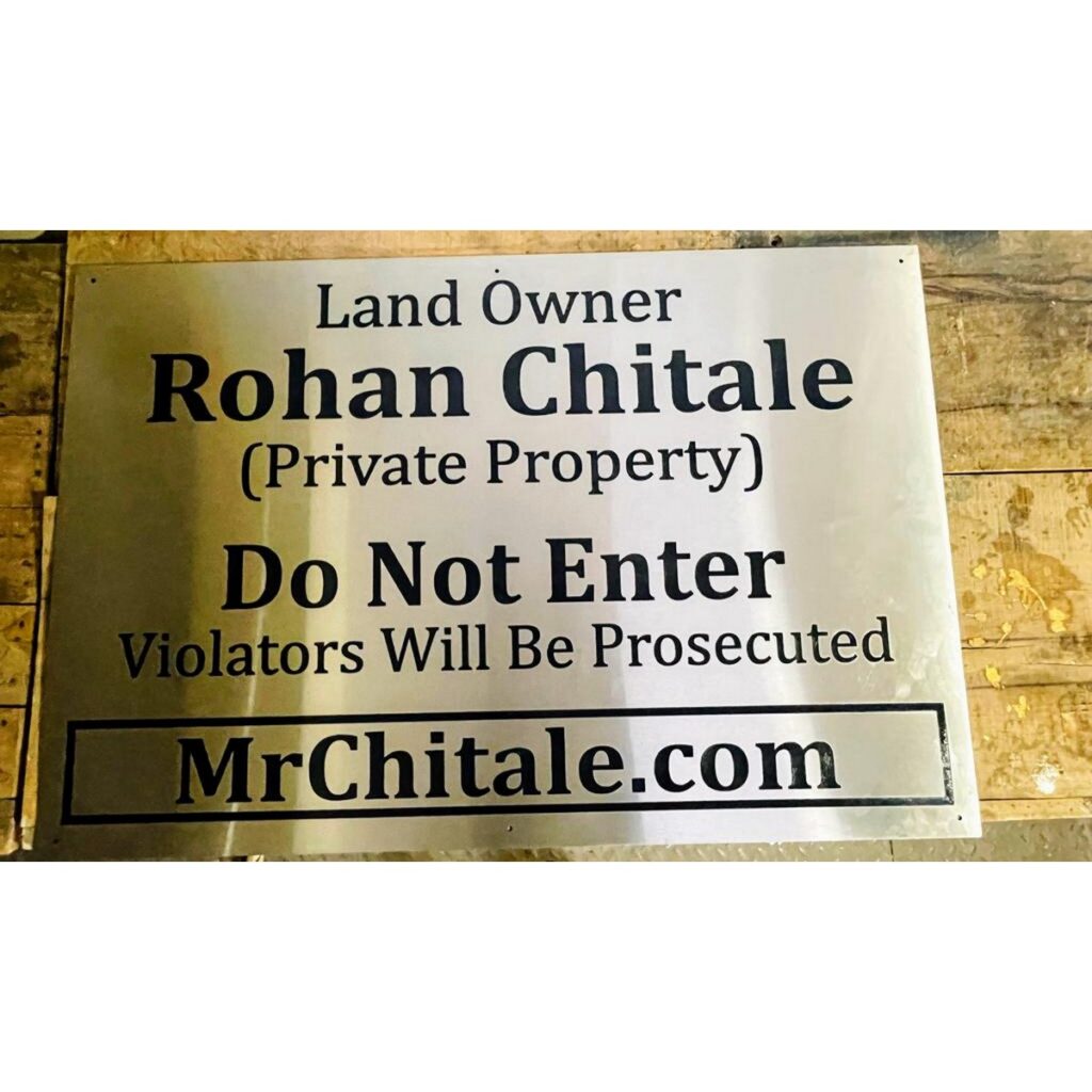 Stainless Steel 304 Engraved Company Plate | Waterproof