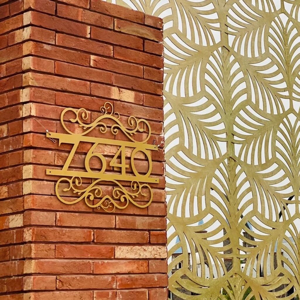 Metal House Numbers Wall Name Plate | Elegance in Numbers