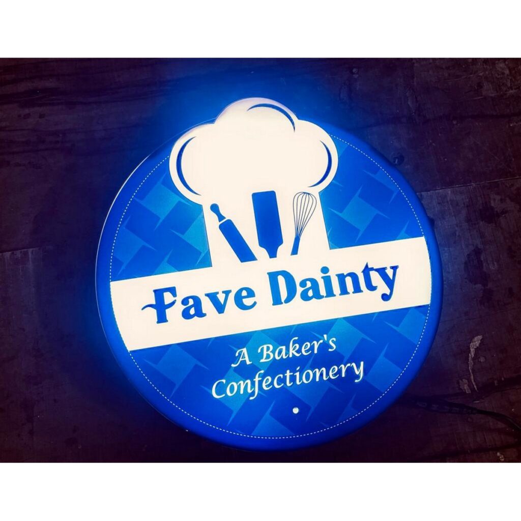 Reception Acrylic LED Logo Plate | Elevate Your Brand