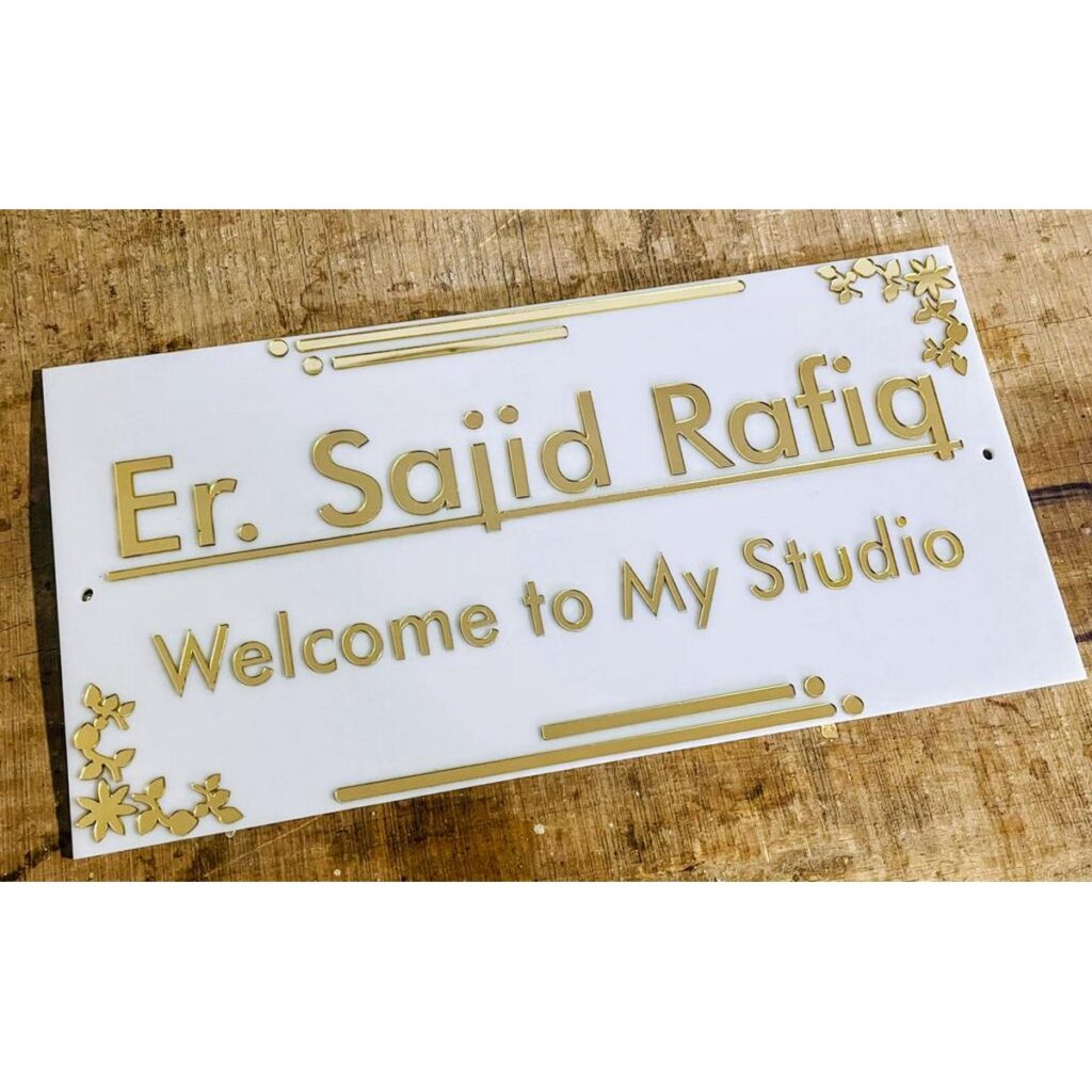 Acrylic Waterproof Name Plate Elevate Your Entrance