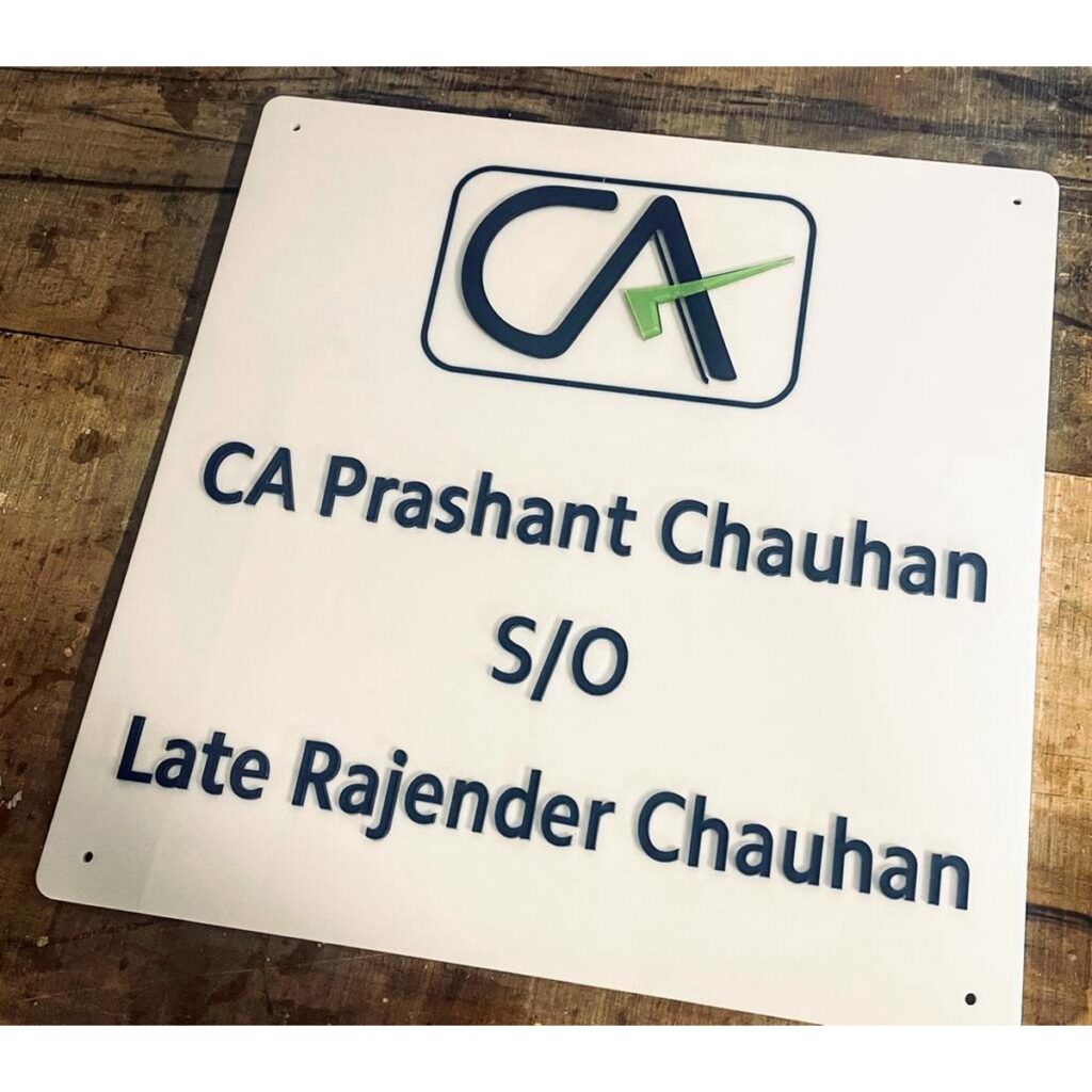 CA Office Acrylic Name Plate 💼 Elevate Your Office CA Office Acrylic Name Plate 💼 Elevate Your Office