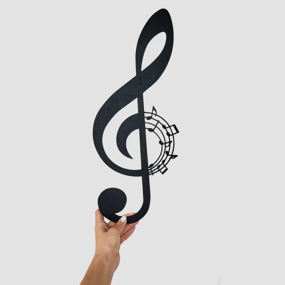 Beautiful Metal Musical Notes Wall Decor | Harmony in Design