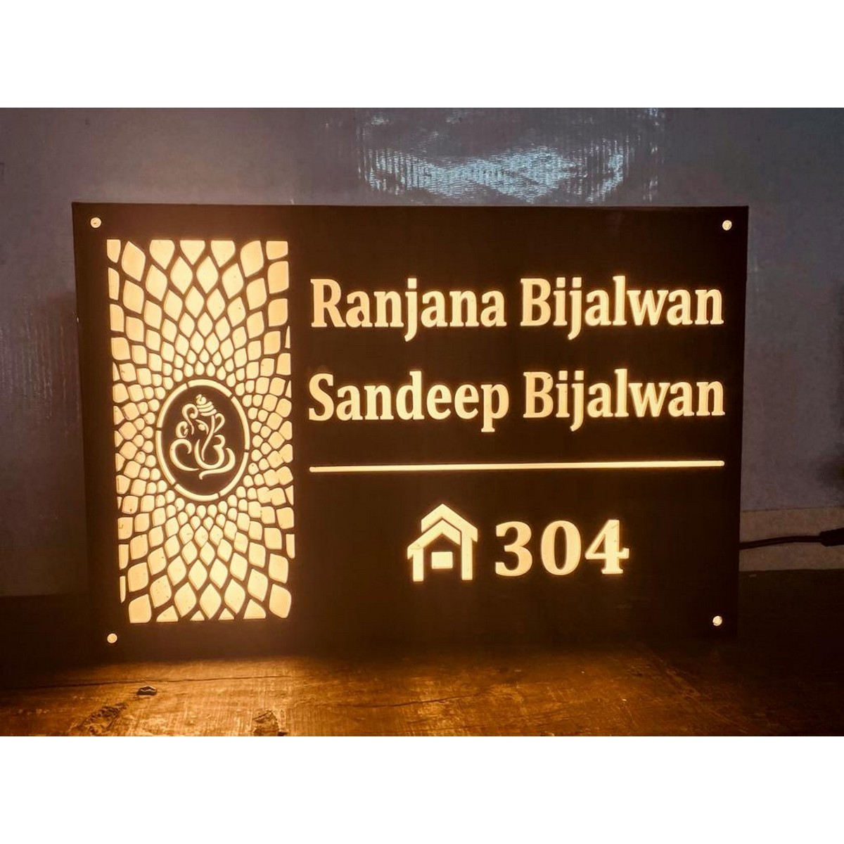 Beautiful Acrylic LED Name Plate 🌟 Illuminate Your Name