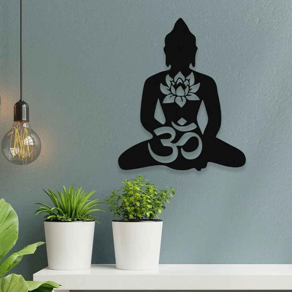 Metal Buddha Zen Wall Art 🏡 Serenity in Every Detail