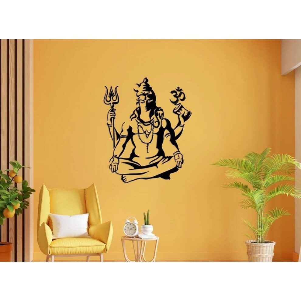 Lord Shiva Metal 3D Wall Art | Divine Elegance