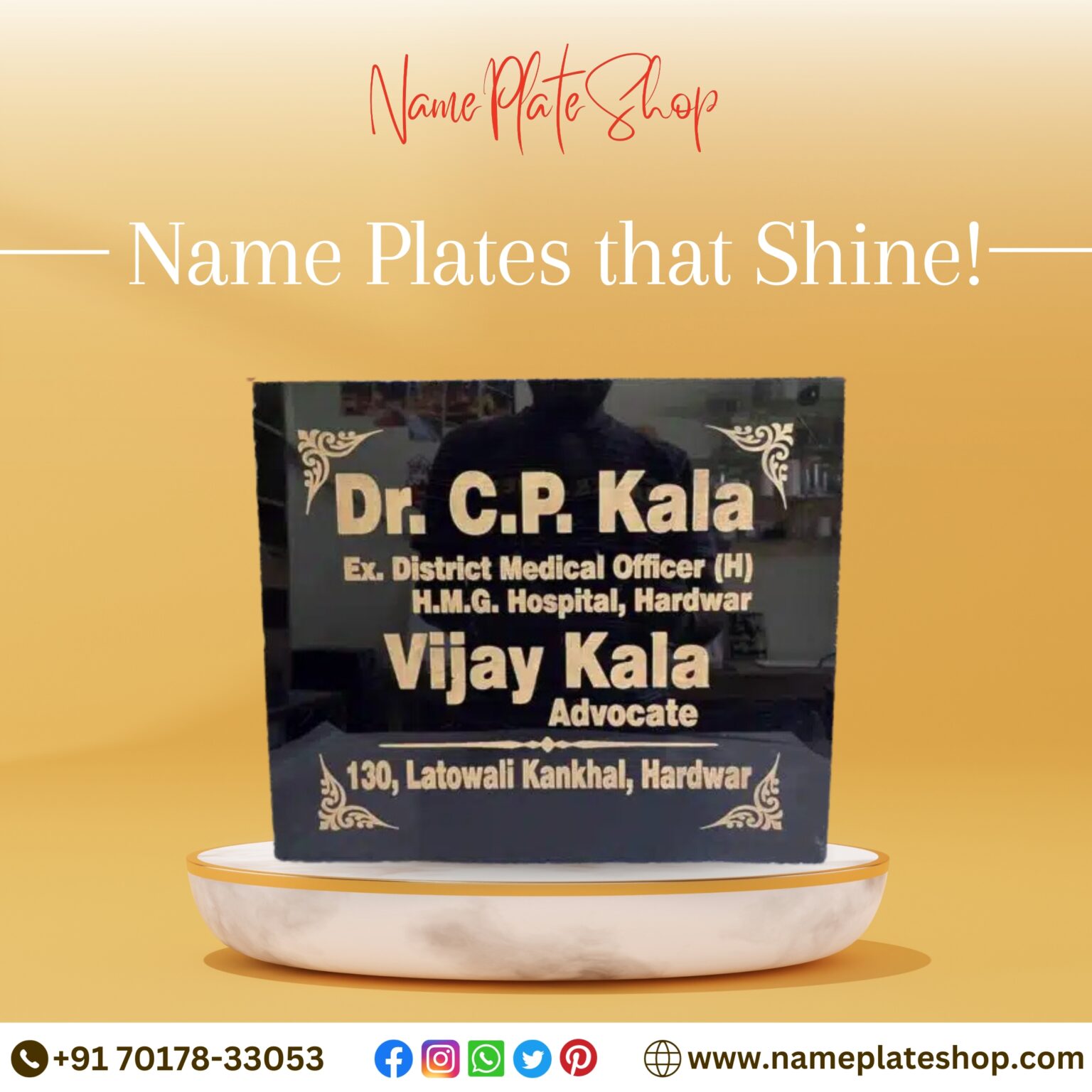 Beautiful Customized Name Plates 🏡 Elevate Your Space