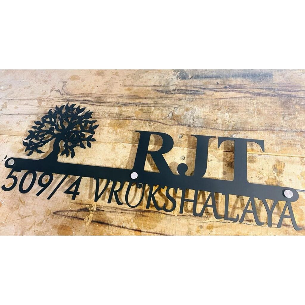LED Metal Waterproof Name Plate - Personalize Your Entrance