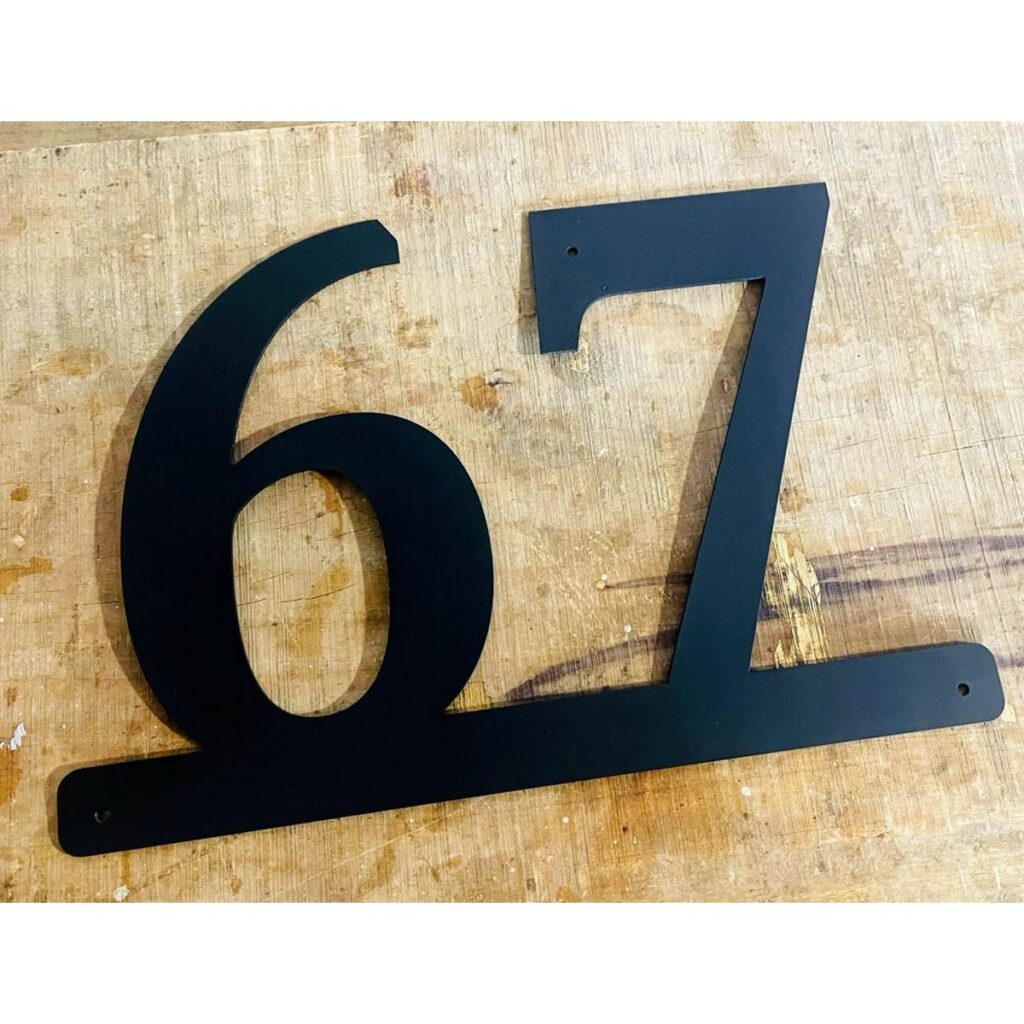 Metal Door Number Plate 🌟 Enhance your door's appeal