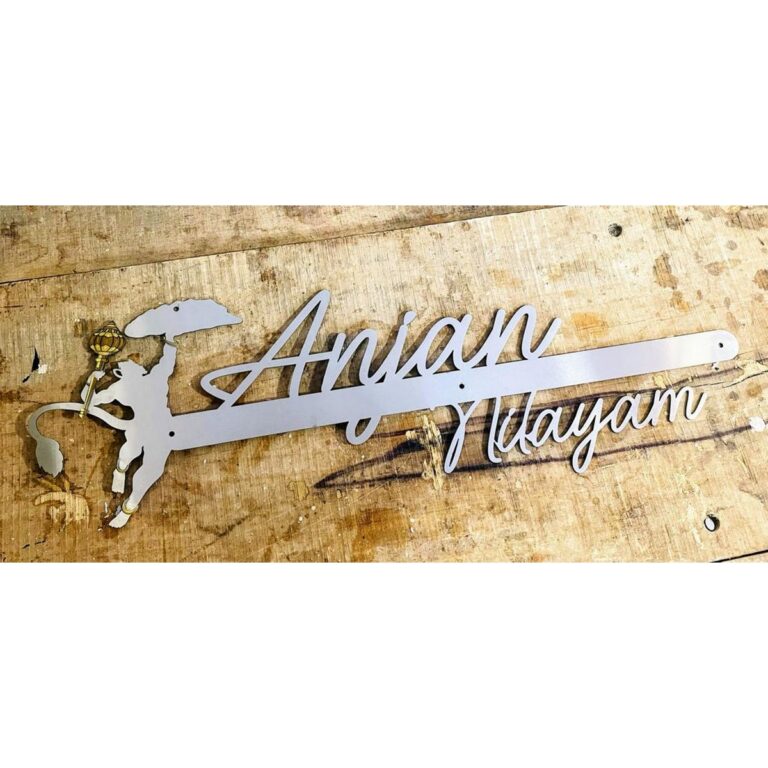 Hanuman Cutout Home Name Plate | Stainless Steel Designed