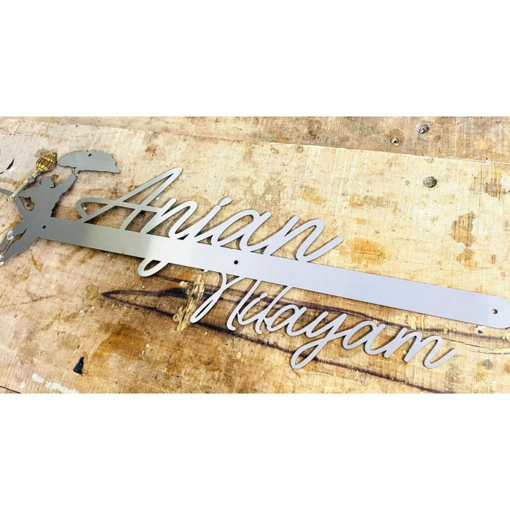 Hanuman Cutout Home Name Plate | Stainless Steel Designed