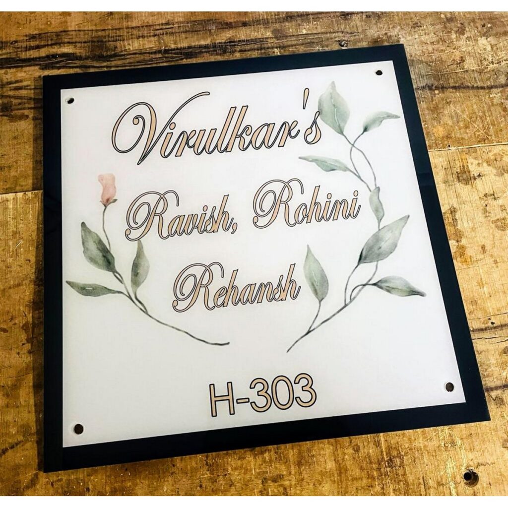 Acrylic Home Name Plate 💫 Customize Your Home's Entrance