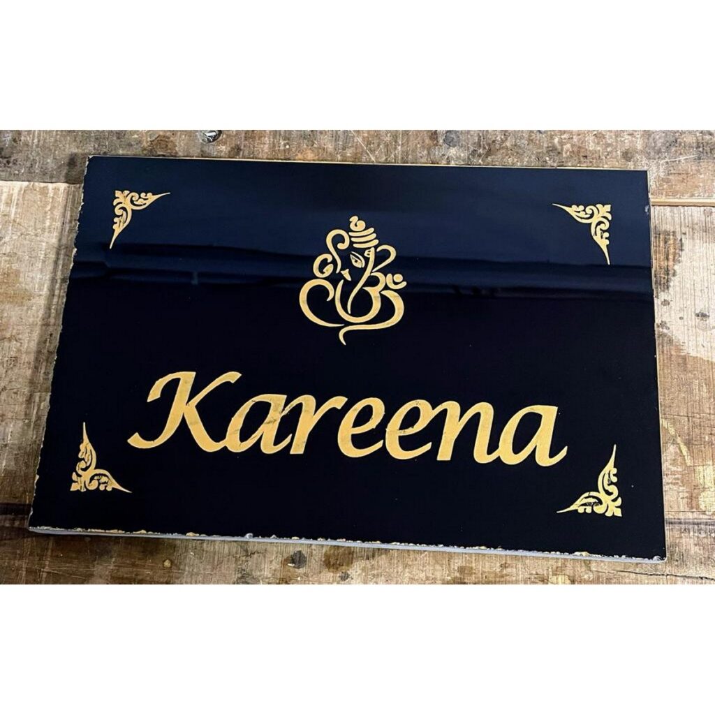 Granite Stone Engraved House Name Plate 💫 Elevate Your Home