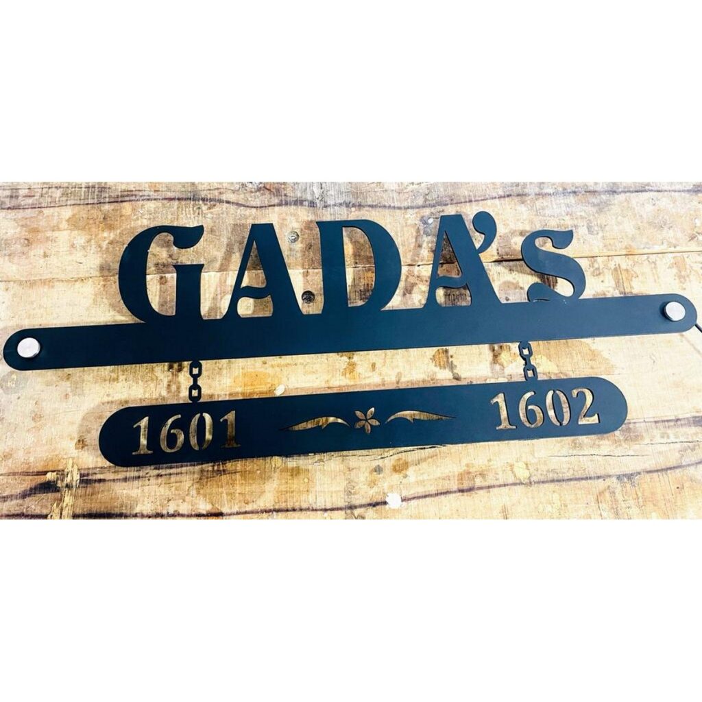 Metal Waterproof LED House Name Plate | Unique Designed