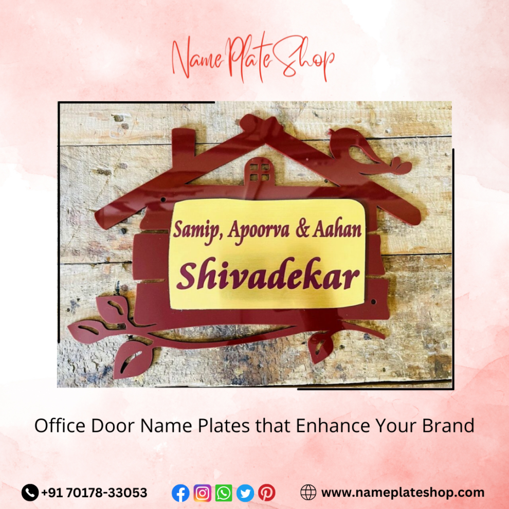 New Design Office Door Name Plates -Level Up Your Workspace