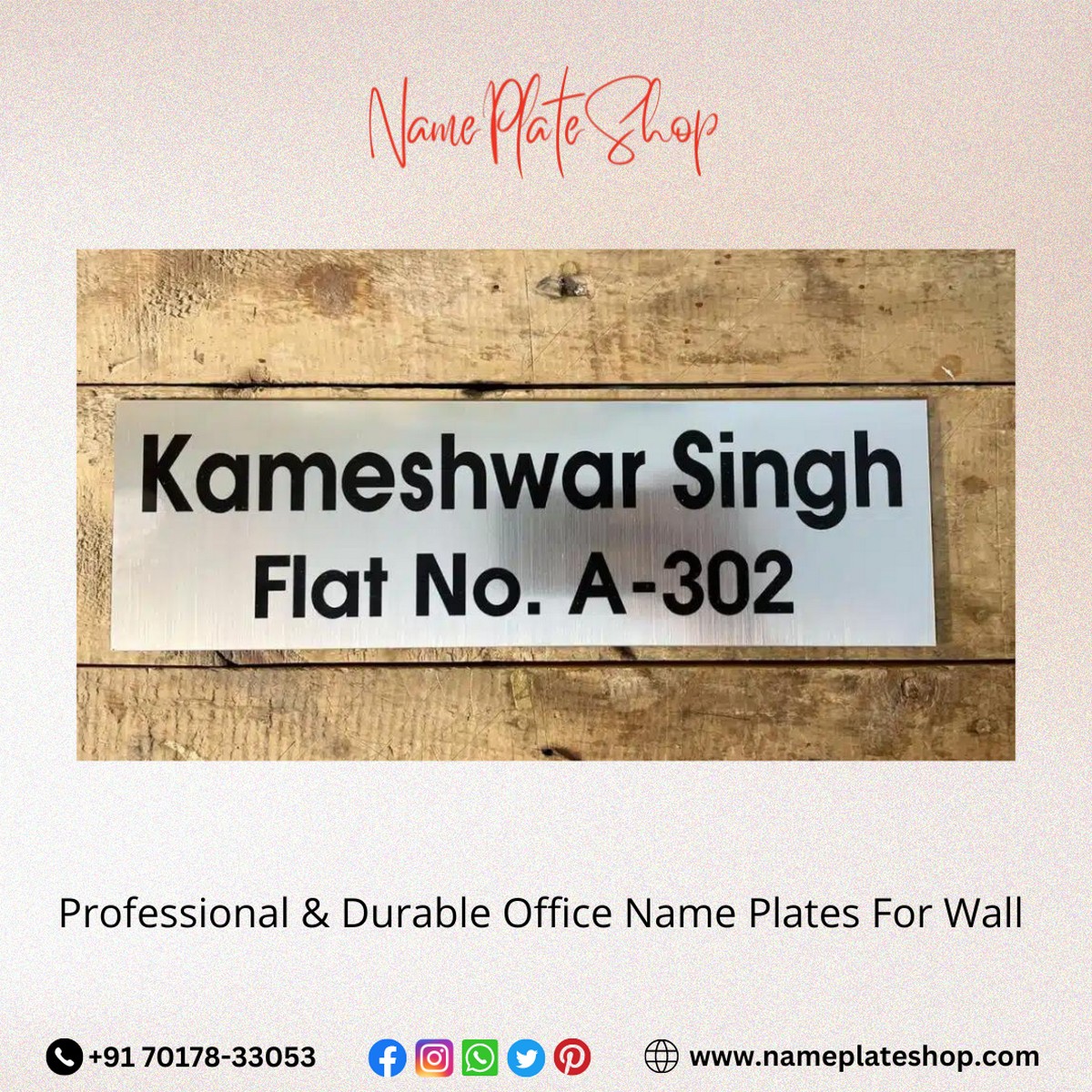 customized office name plates | Nameplate Shop