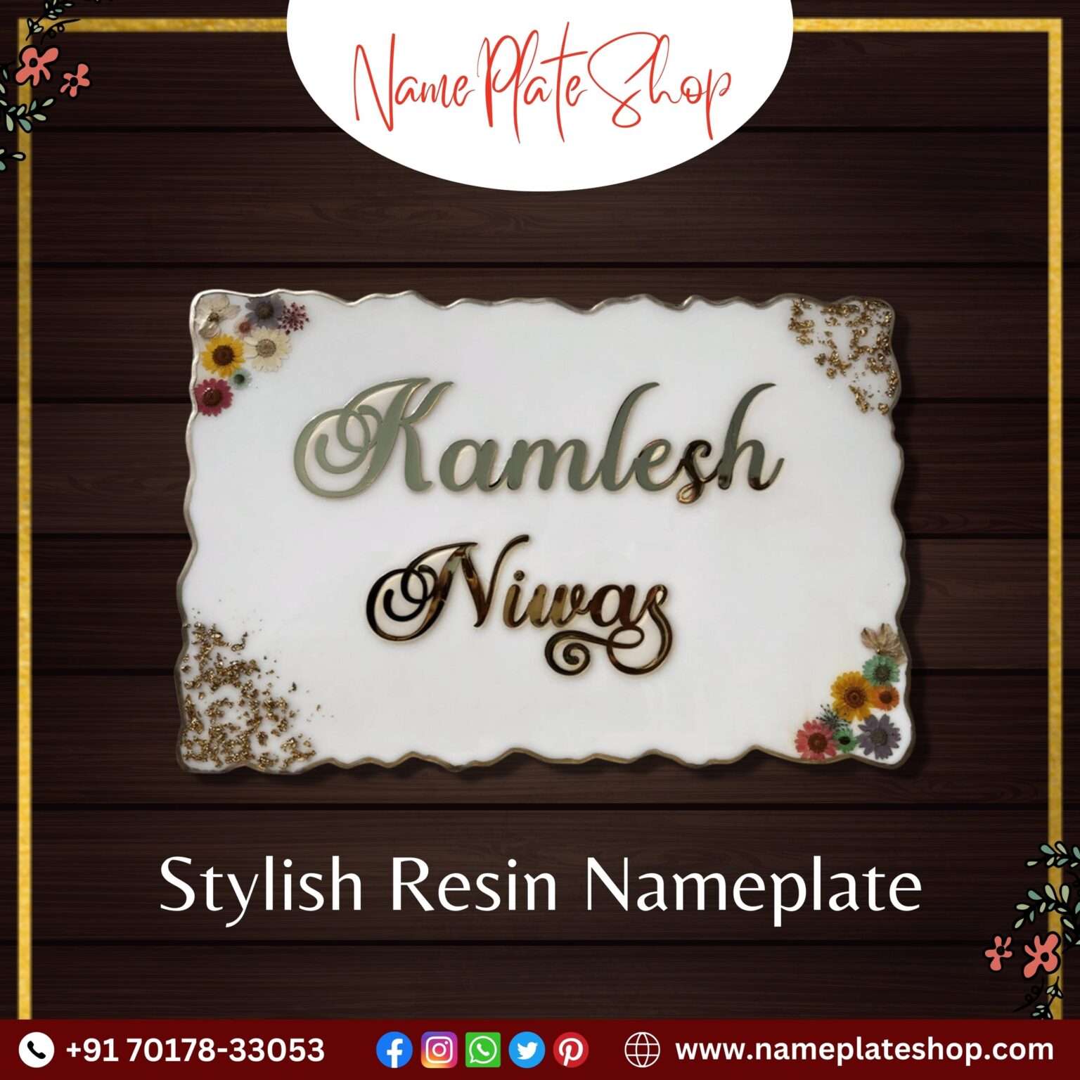 The elegance of Resin Nameplates | A Touch of Luxury