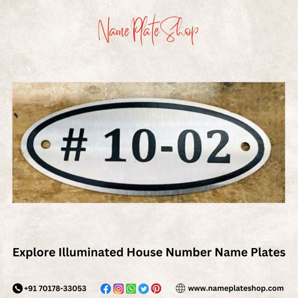Illuminated House Number Name Plates | Elevate Your Home