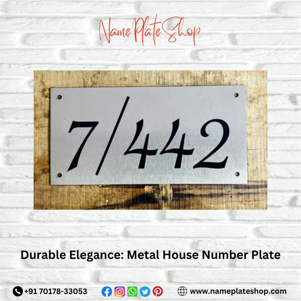 Durable Metal House Number Plates Make a Statement