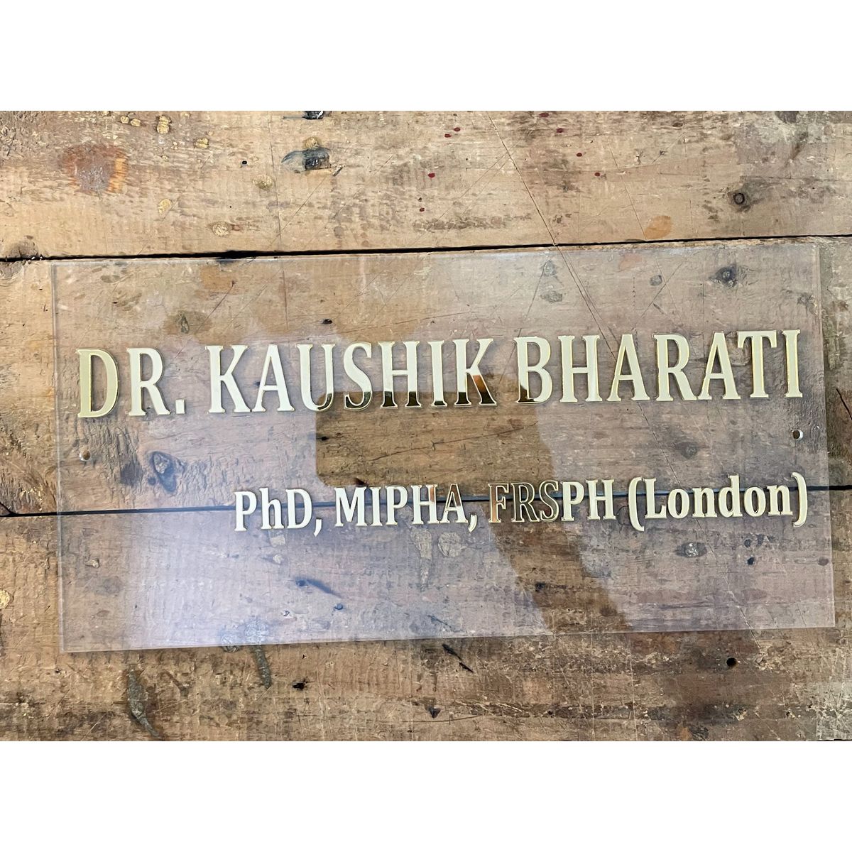 Modern Acrylic Nameplate | Design Your Dream Workspace