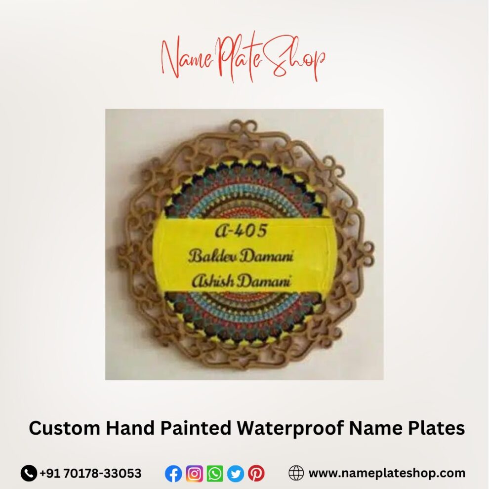 Custom Hand Painted Waterproof Name Plates – Unique Welcome, Lasting ...