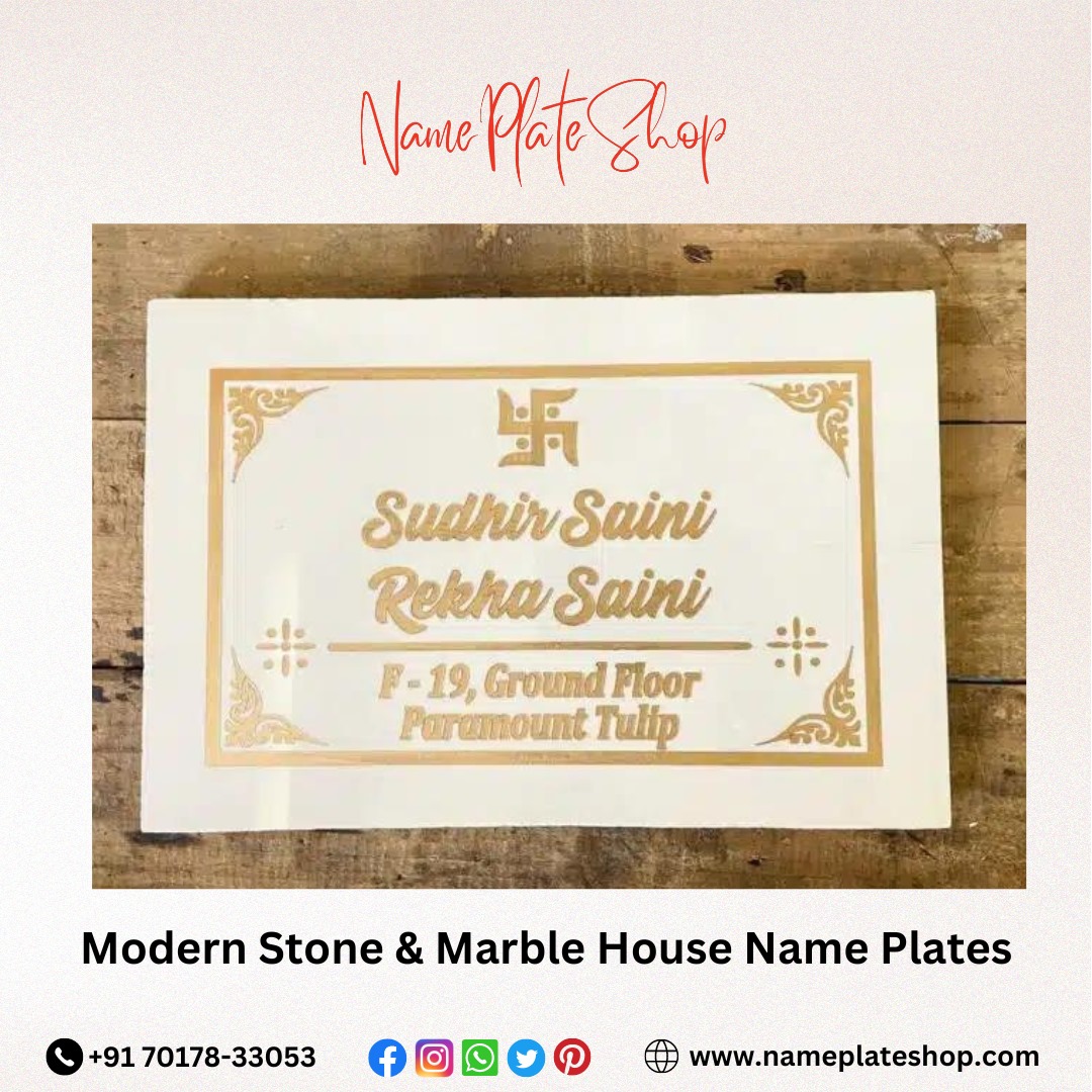 Stone and Granite Engraved Name Boards for Your Home
