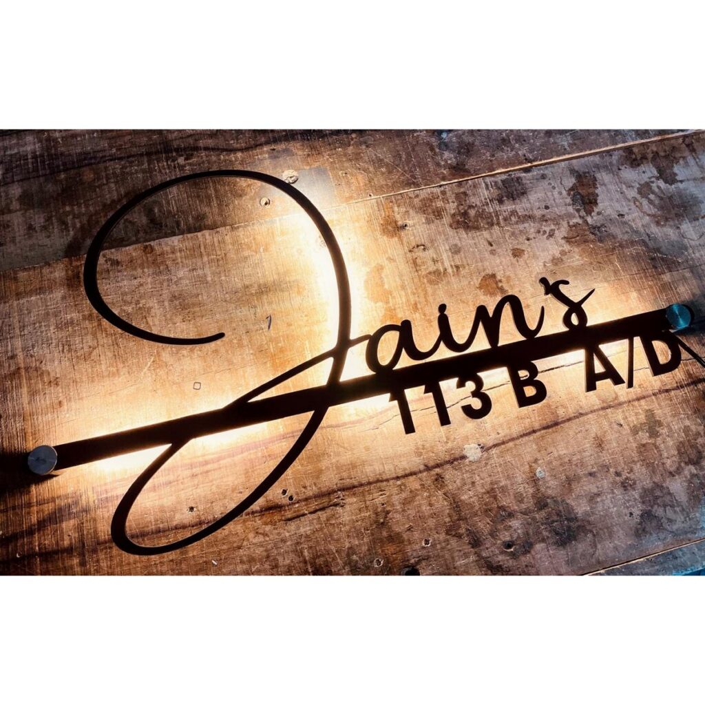 Metal Cut LED Home Name Plate | New Designer
