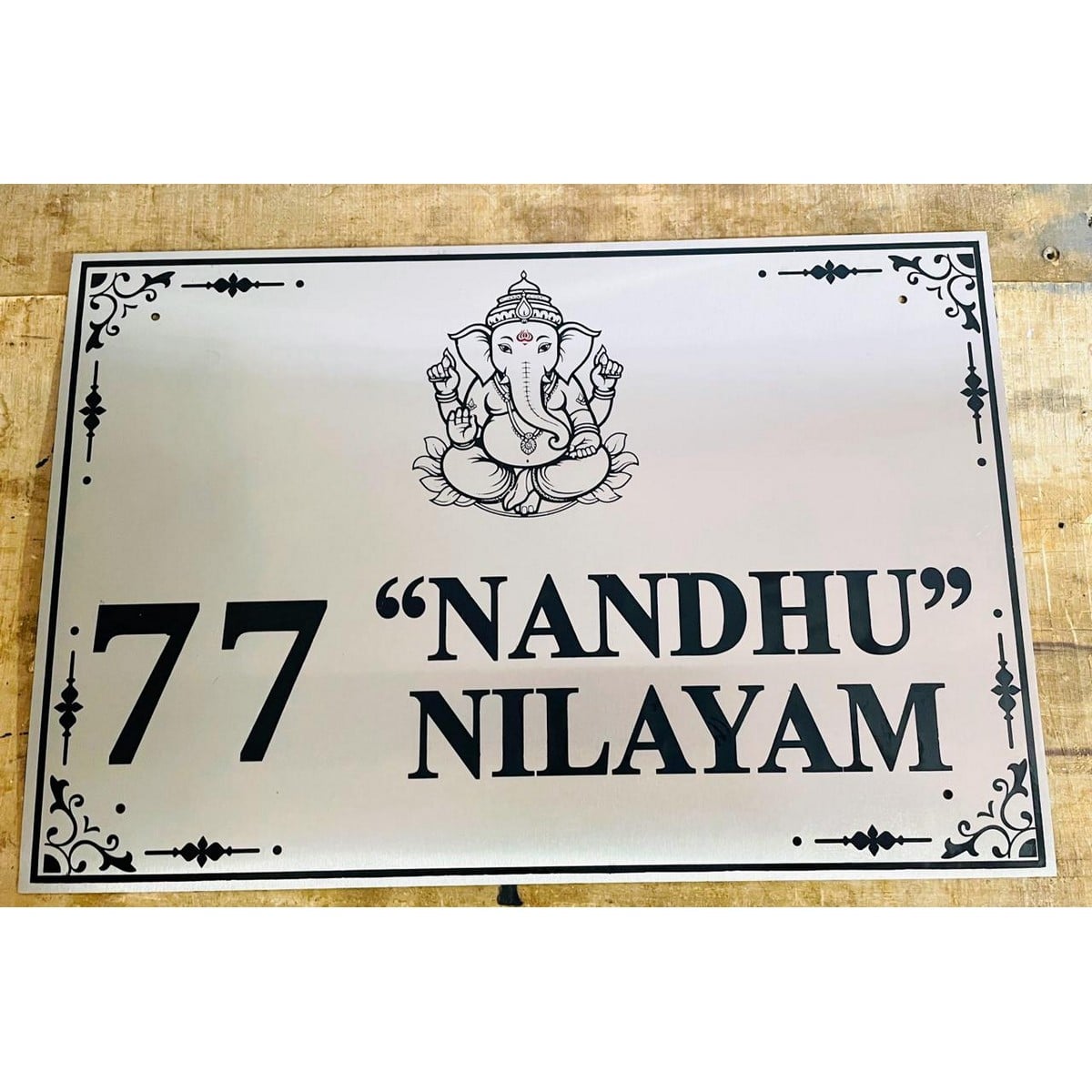 Stylish Stainless Steel Nameplate | Upgrade Your Entrance
