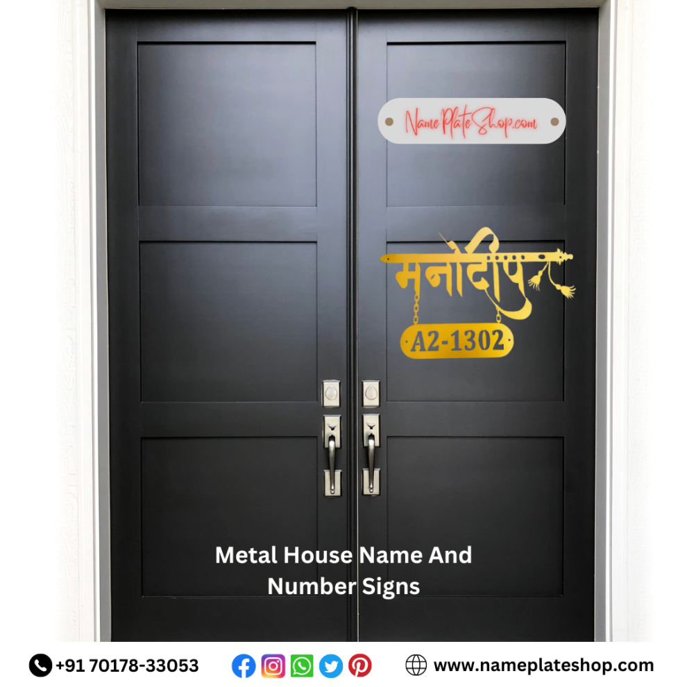 Metal House Name and Number Signs | Elevate Your Home