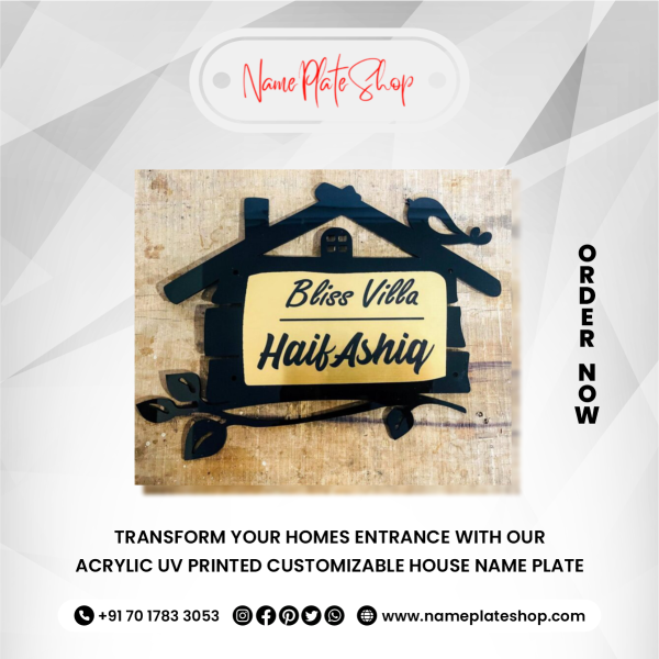 Acrylic House Name Plaque – Add a Personalized Touch