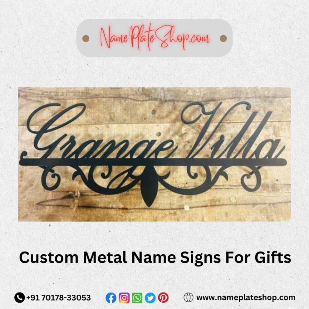 Custom Metal Name Signs – The Perfect Gift for Any Occasion