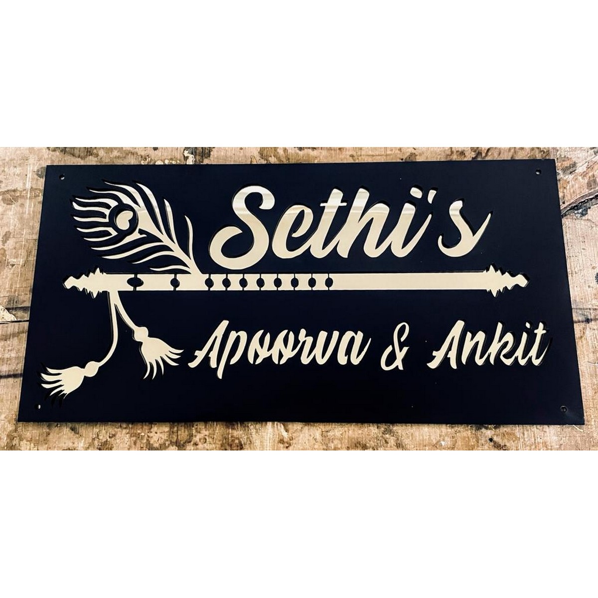 Stunning Metal Nameplates | Elevate Your Home Entrance