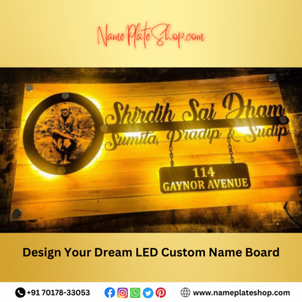 Light Up Your Space with a Custom LED Name Board from Nameplateshop ...