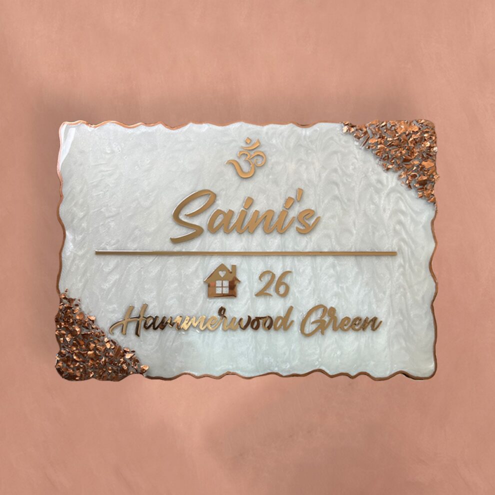 Transform Your Home’s Entrance with Elegant Resin Name Plates from ...