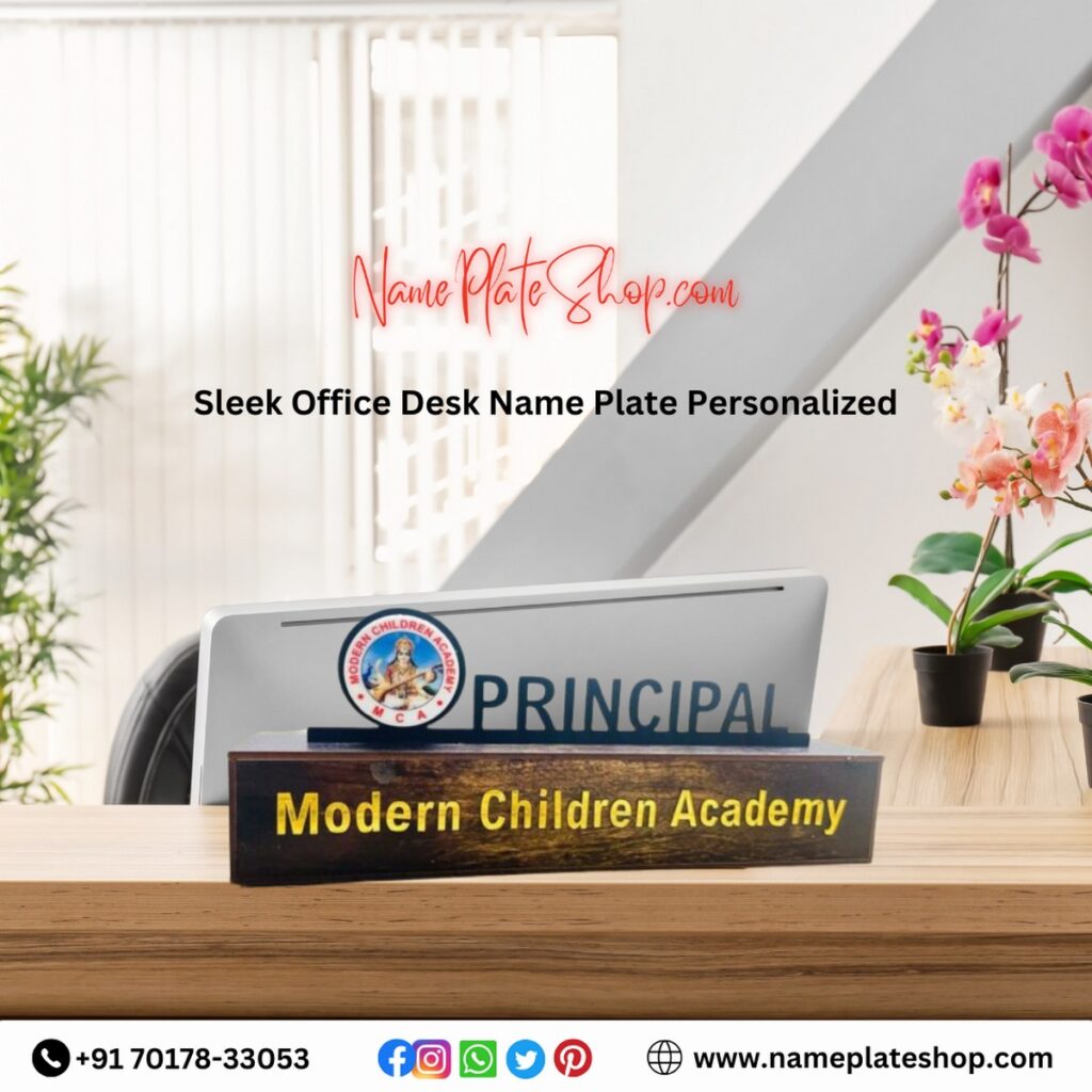 Custom Office Desk Name Plate from Nameplateshop